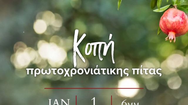 Ο Μορφωτικός Πολιτιστικός Σύλλογος Σινιών κόβει την πρωτοχρονιάτικη ...