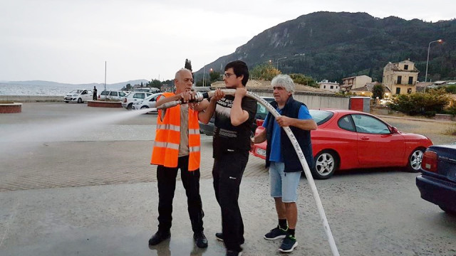 Training for Central Corfu voluntary firefighting teams