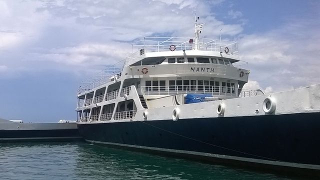 Mechanical failure in Corfu ferry boat