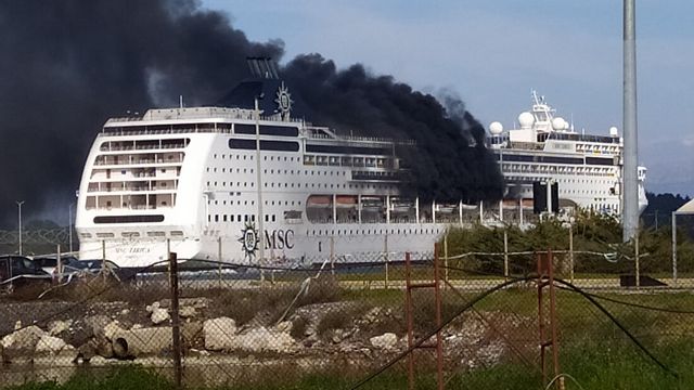 What caused the fire on the cruise ship - was it work being done on deck?