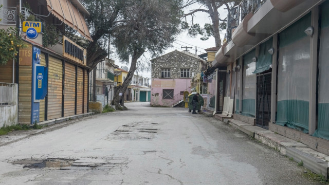 Kavos: A ghost town in the bare winter