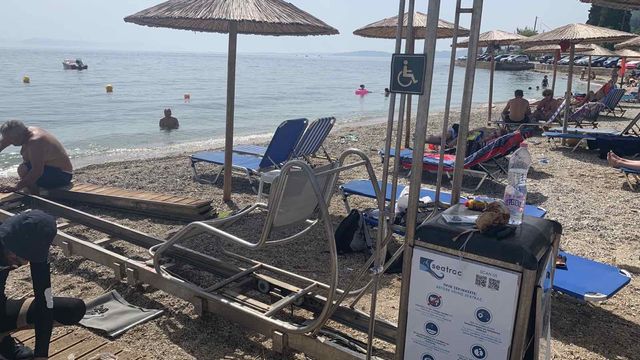 Seatrack system installed in Benitses for people with special needs